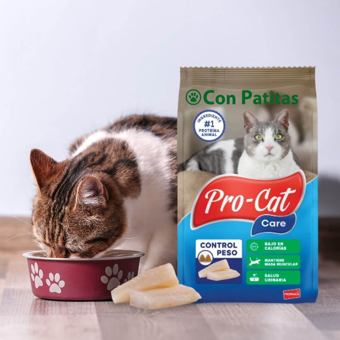 Pro Cat Control Peso Para Gato Adulto Bajo en Grasa – Con Patitas
